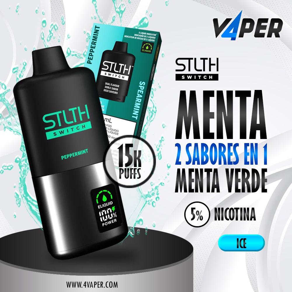 Stlth Switch 15k (15000 puff) - Peppermint & Spearmint - 4Vaper.com